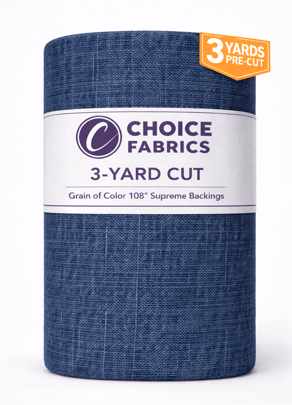 Grain of Color 108" Supreme Backings - Blue Jay (3-Yard Pack)