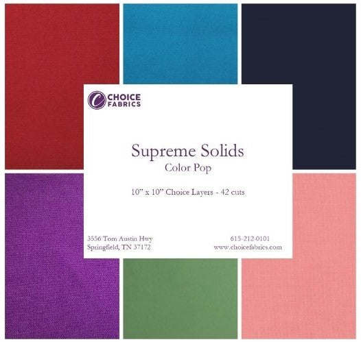 Supreme Solids - 10x10 Layers - Color Pop (42 cuts)
