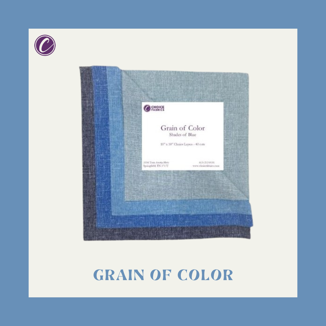 Grain of Color - 10x10 Layers [40 cuts] (Shades of Blue)